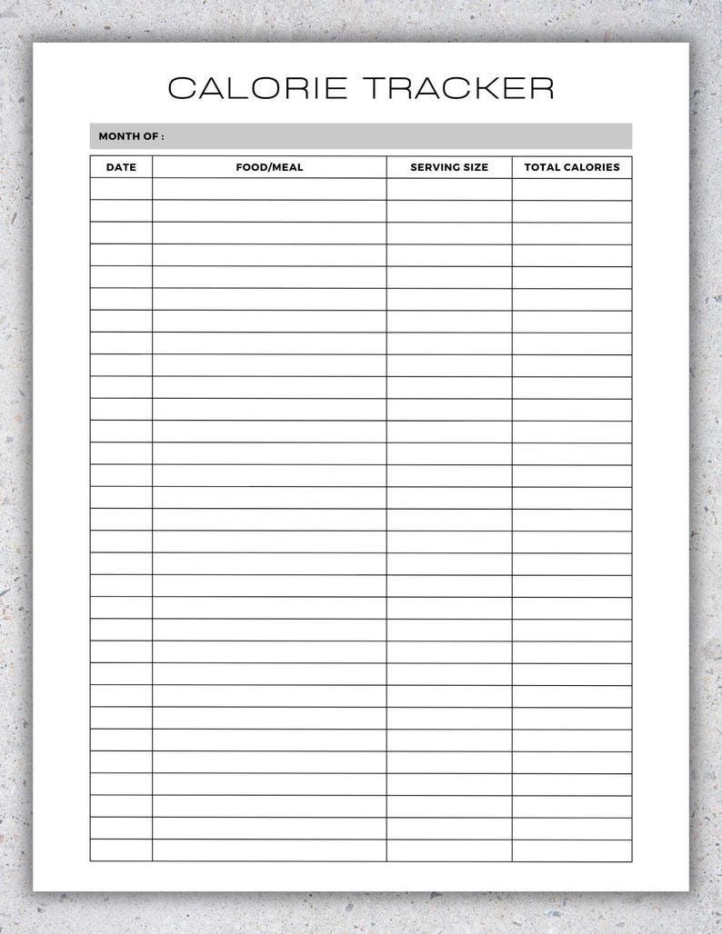 Daily Food Diary Printable, A4 A5 Printable Daily Food Journal ...