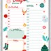 Printable Christmas Daily Planner, Digital Download Organizer, Holiday ...