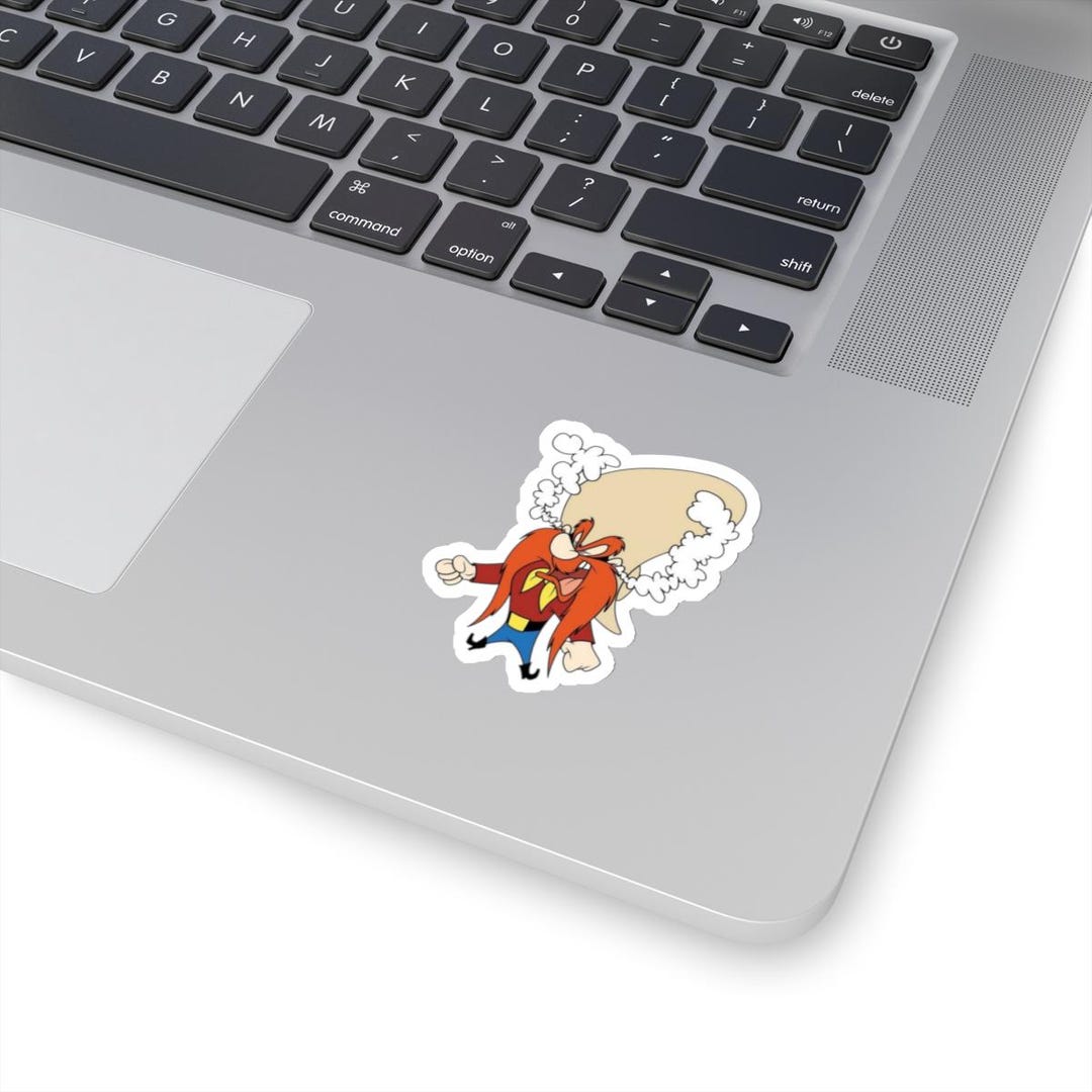 Grumpy Yosemite Sam Sticker Fun Cartoon Character Decal Unique Gifts ...