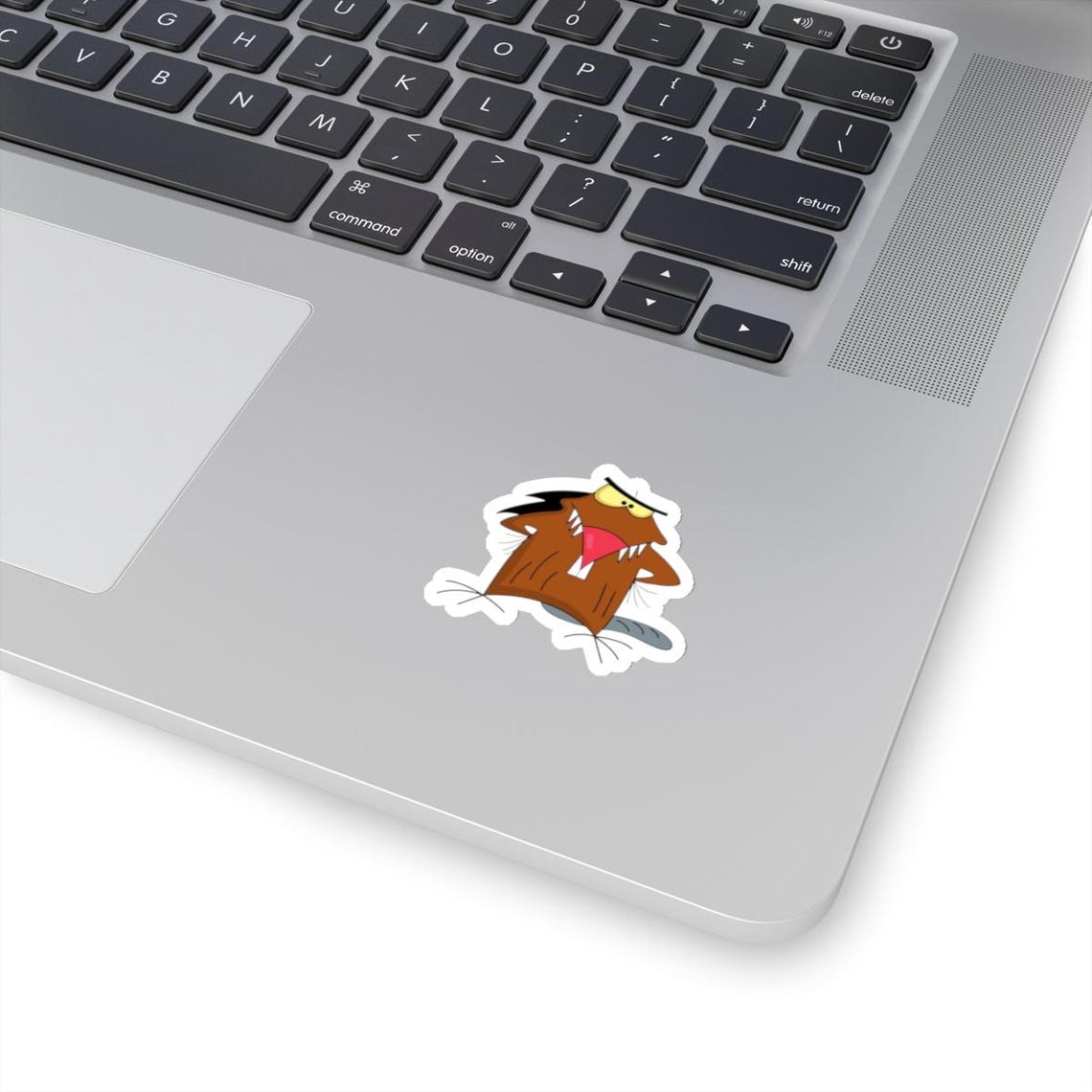 Angry Beaver Kiss-cut Stickers, Funny Animal Sticker, Cute Woodland ...