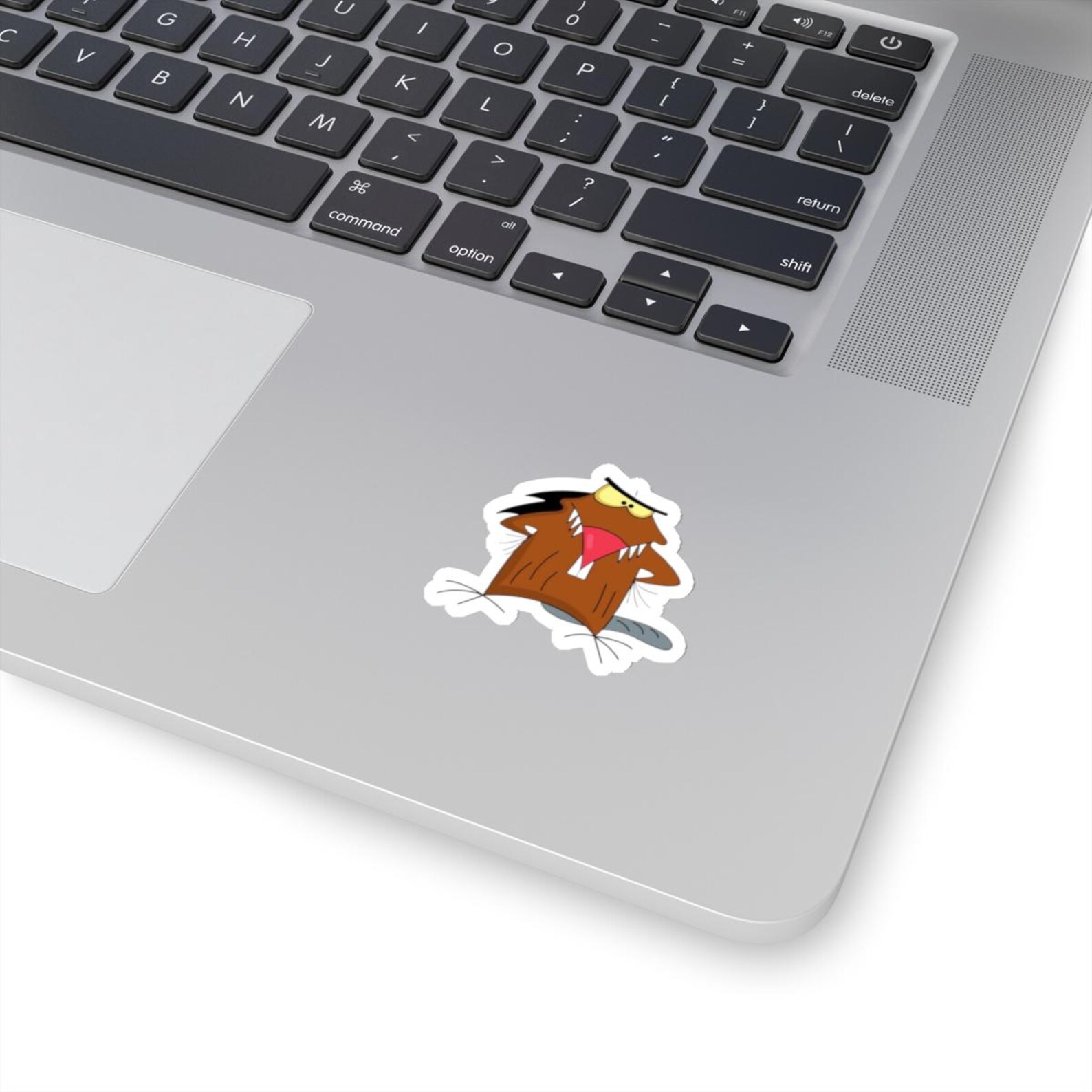 Angry Beaver Kiss-cut Stickers, Funny Animal Sticker, Cute Woodland ...