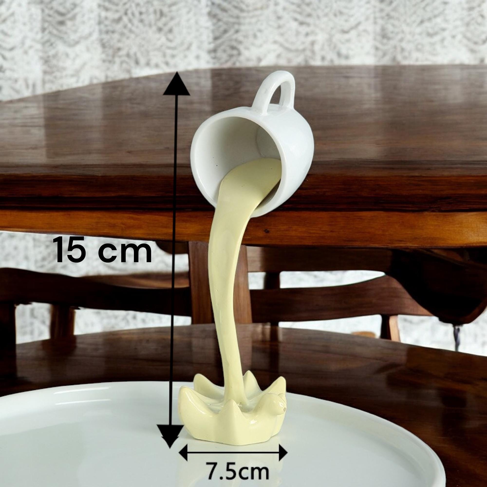 3D Floating Coffee Cup Sculpture: Whimsical Home Decor - Etsy