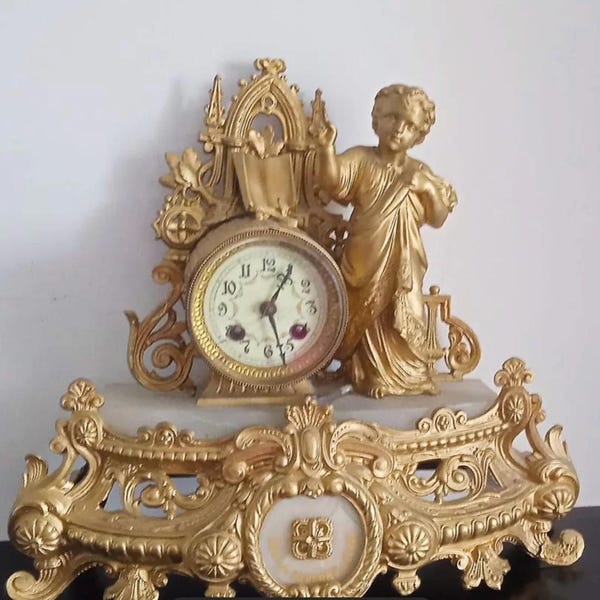 Antique Clock - Etsy