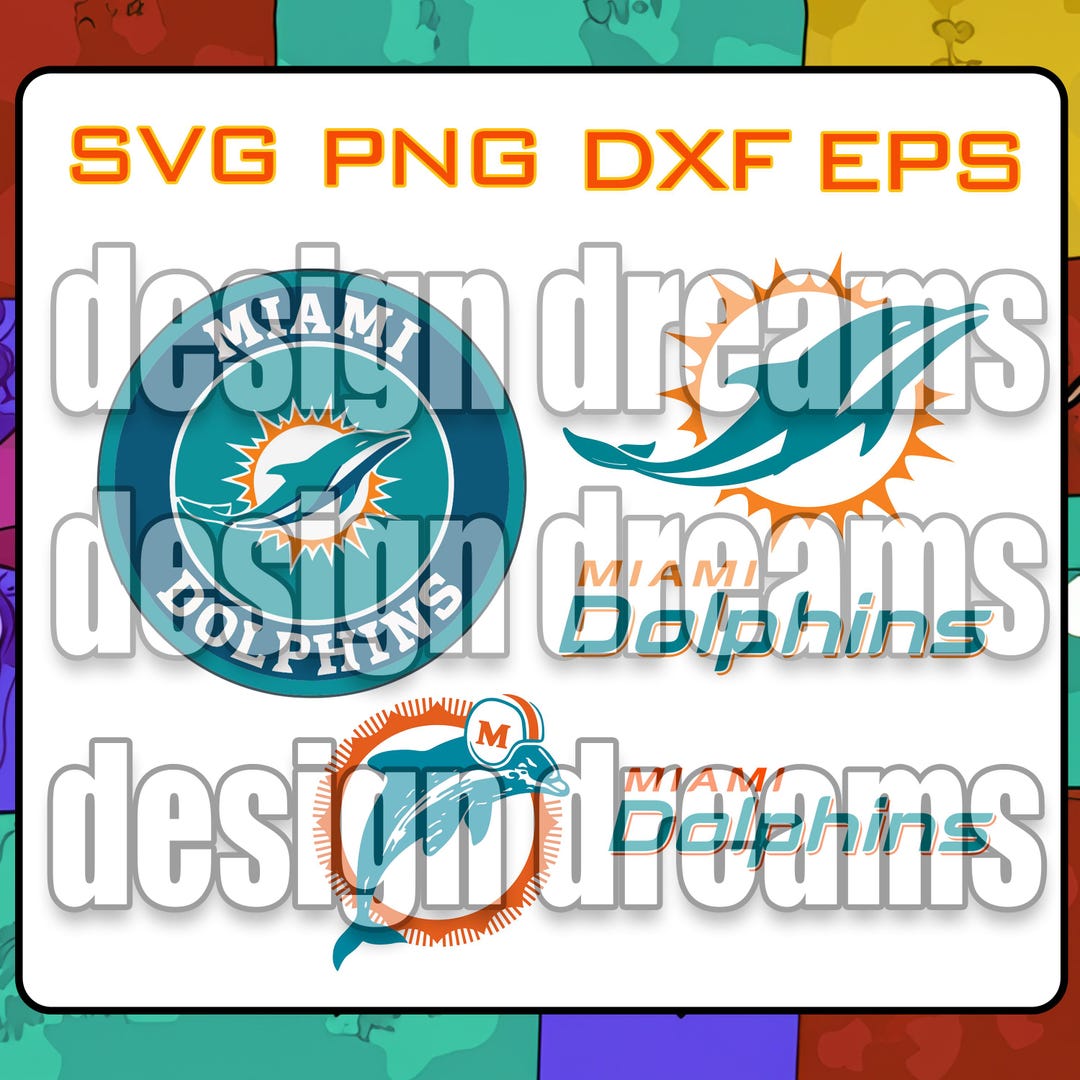 Miami Dolphinns Football SVG PNG Bundle, Svg Sports Files, Svg for ...