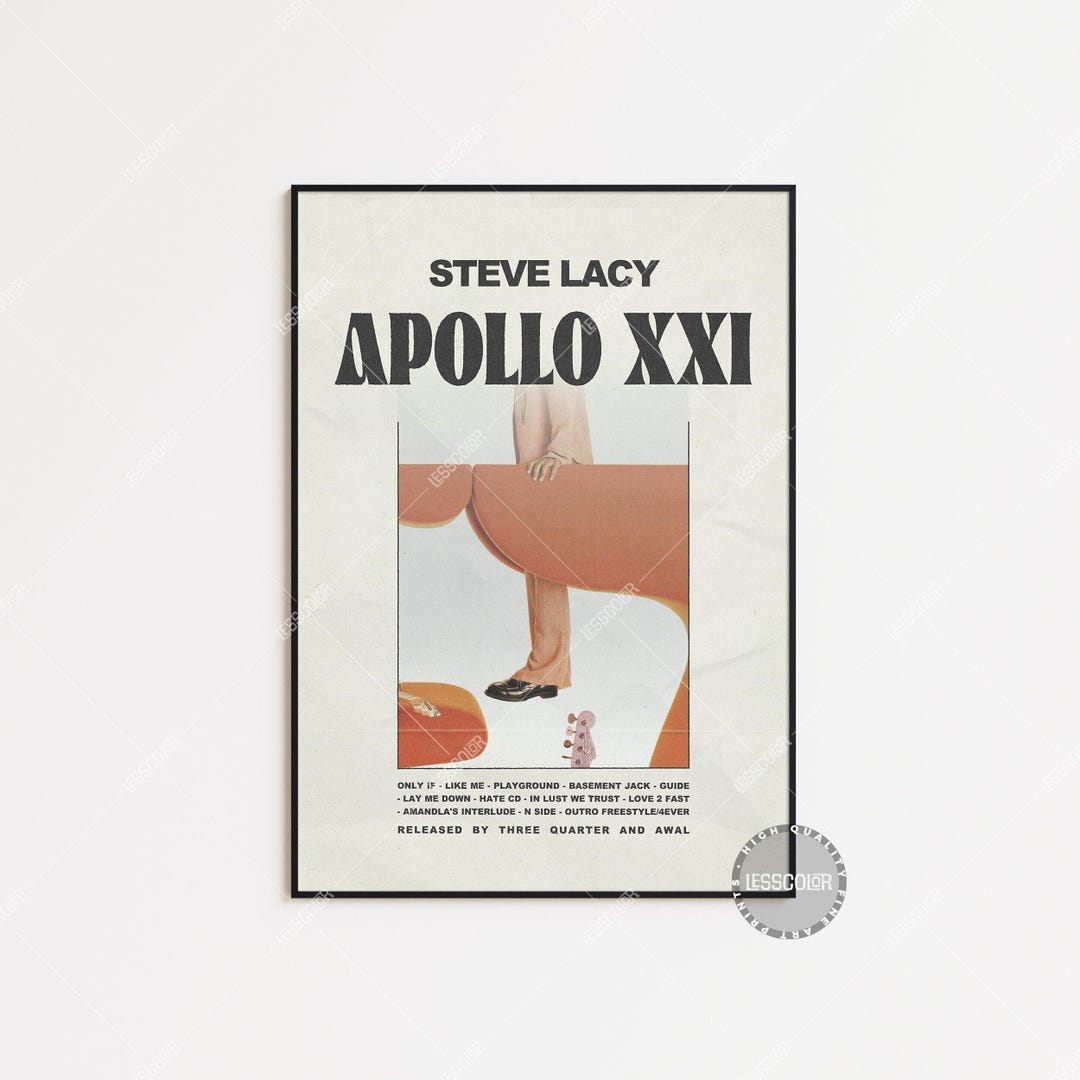 Steve Lacy Posters / Apollo XXI Poster / Tracklist Album Cover Poster ...