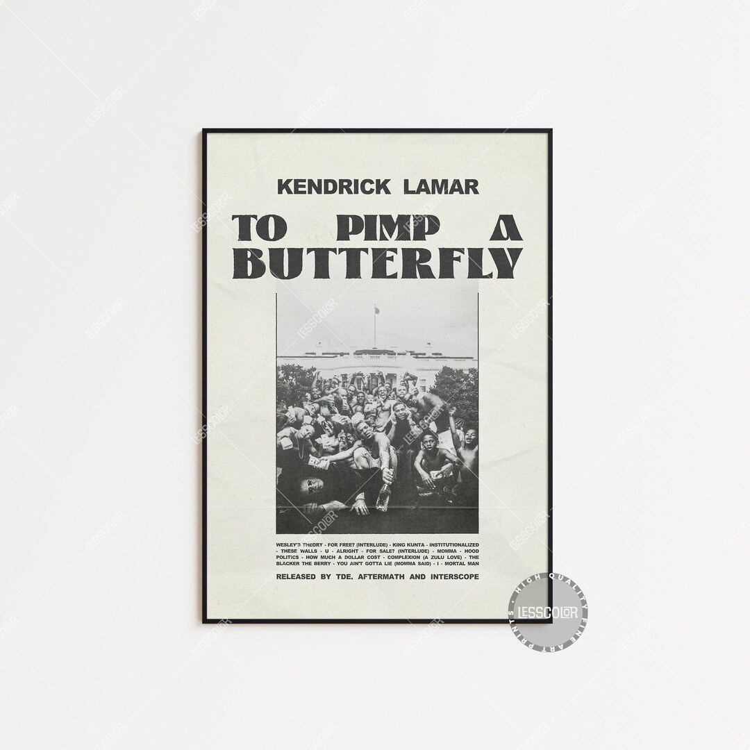 Kendrick Lamar Posters / to Pimp a Butterfly Poster/ Album Cover Poster ...