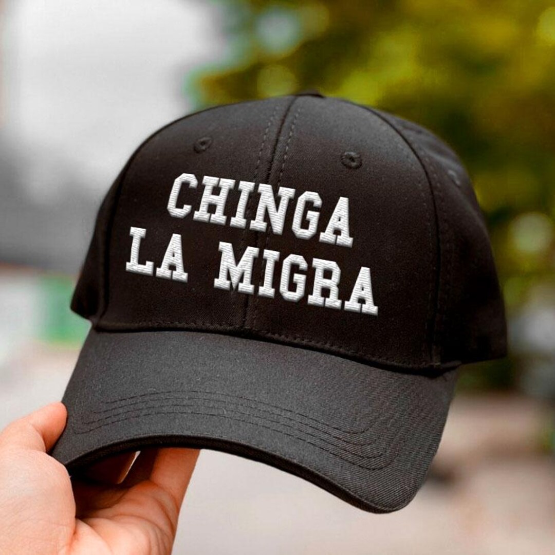 Chinga La Migra College Embroidered Hat, Vintage Baseball Hat, Funny ...