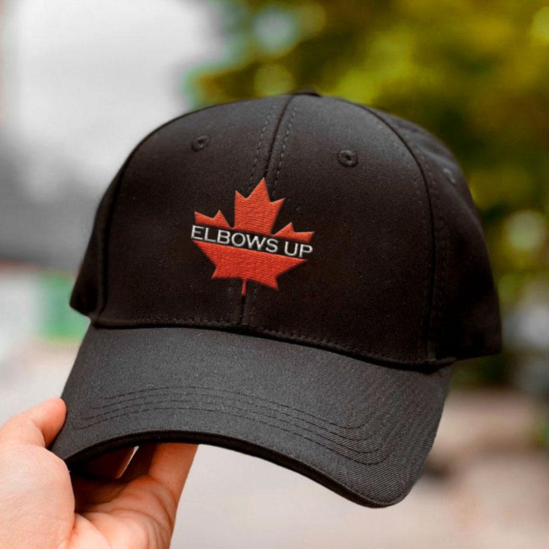 Elbows up Embroidered Hat, Vintage Baseball Hat, Canadian Pride Anti ...