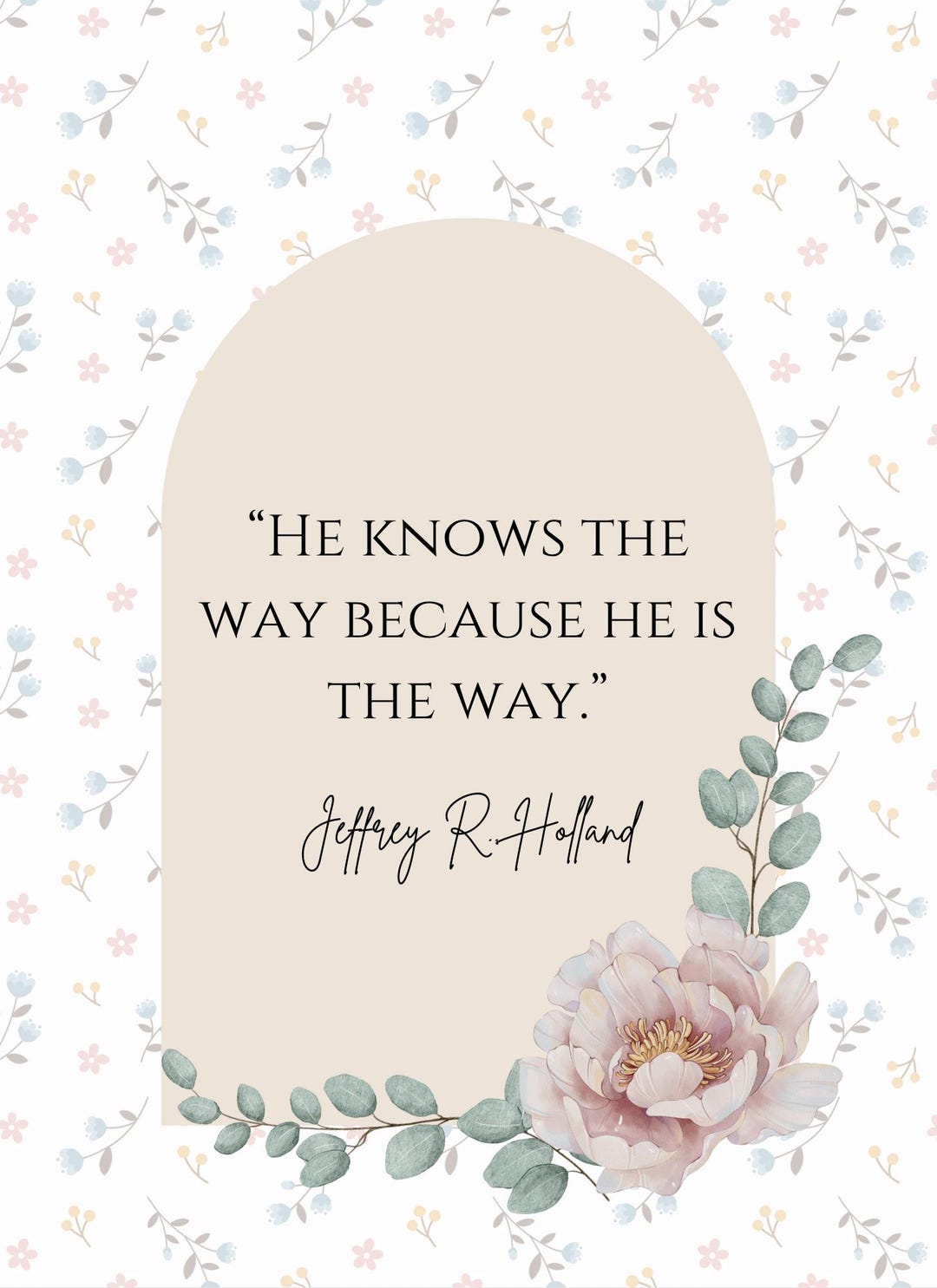 LDS Easter Quote Printable - Etsy