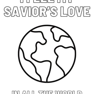 LDS Primary Song Coloring Book & Activity Packet - Etsy