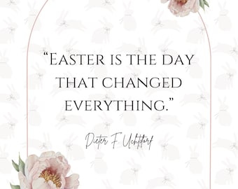 LDS Easter Quote Printable - Etsy