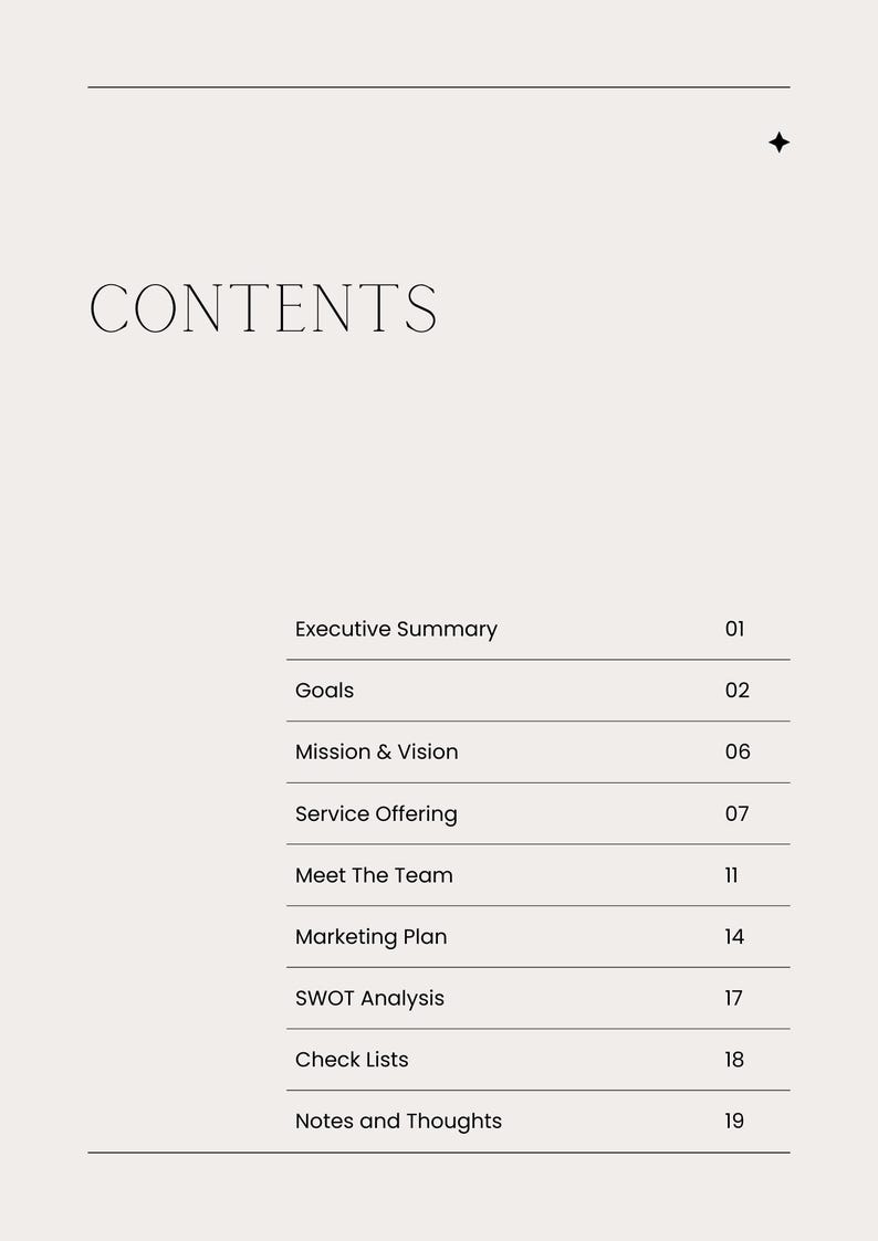 EDITABLE Interior Design Business Plan Template - Etsy