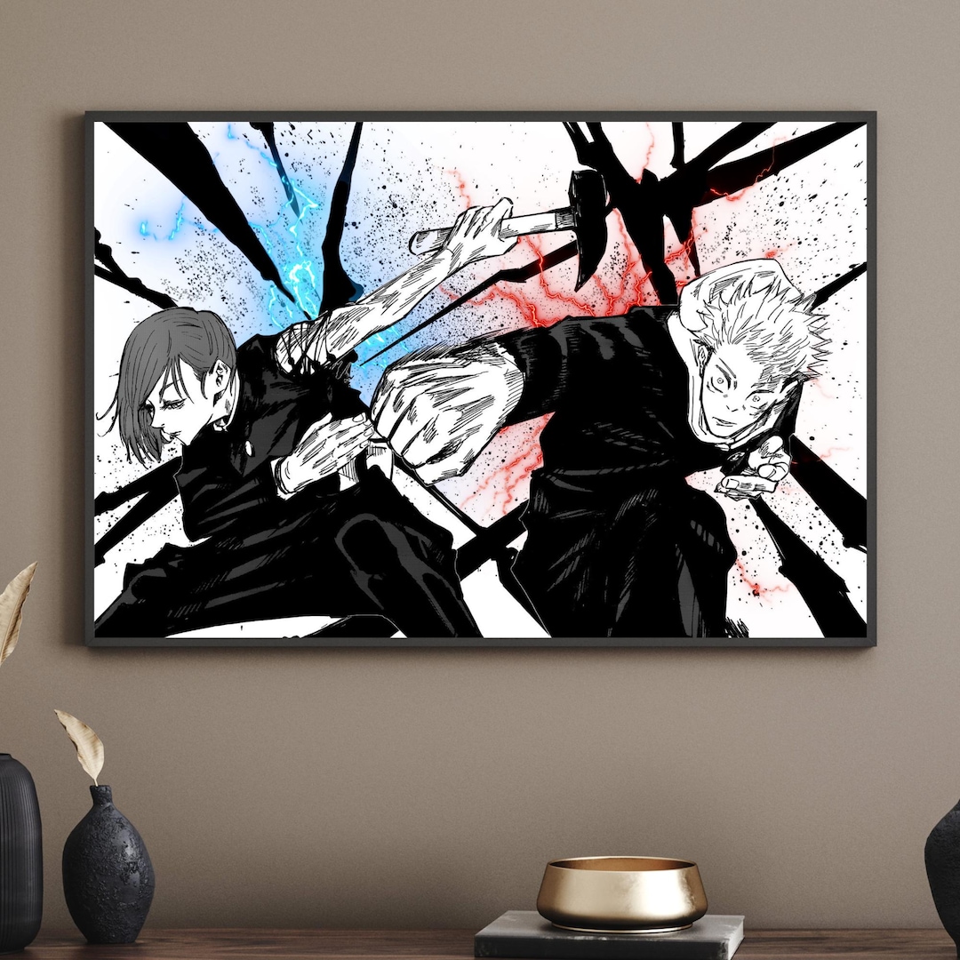 Jujutsu Kaisen Anime Poster 2 Manga Posters Manga Art Wall Print Anime ...