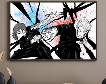 Jujutsu Kaisen Anime Poster 2 Manga Posters Manga Art Wall Print Anime ...