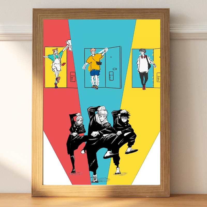 Colorful Anime Painting - Etsy