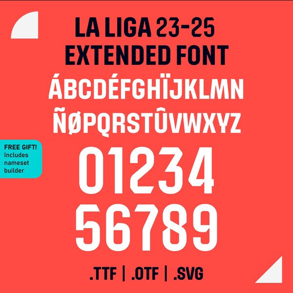 La Liga Font - Etsy
