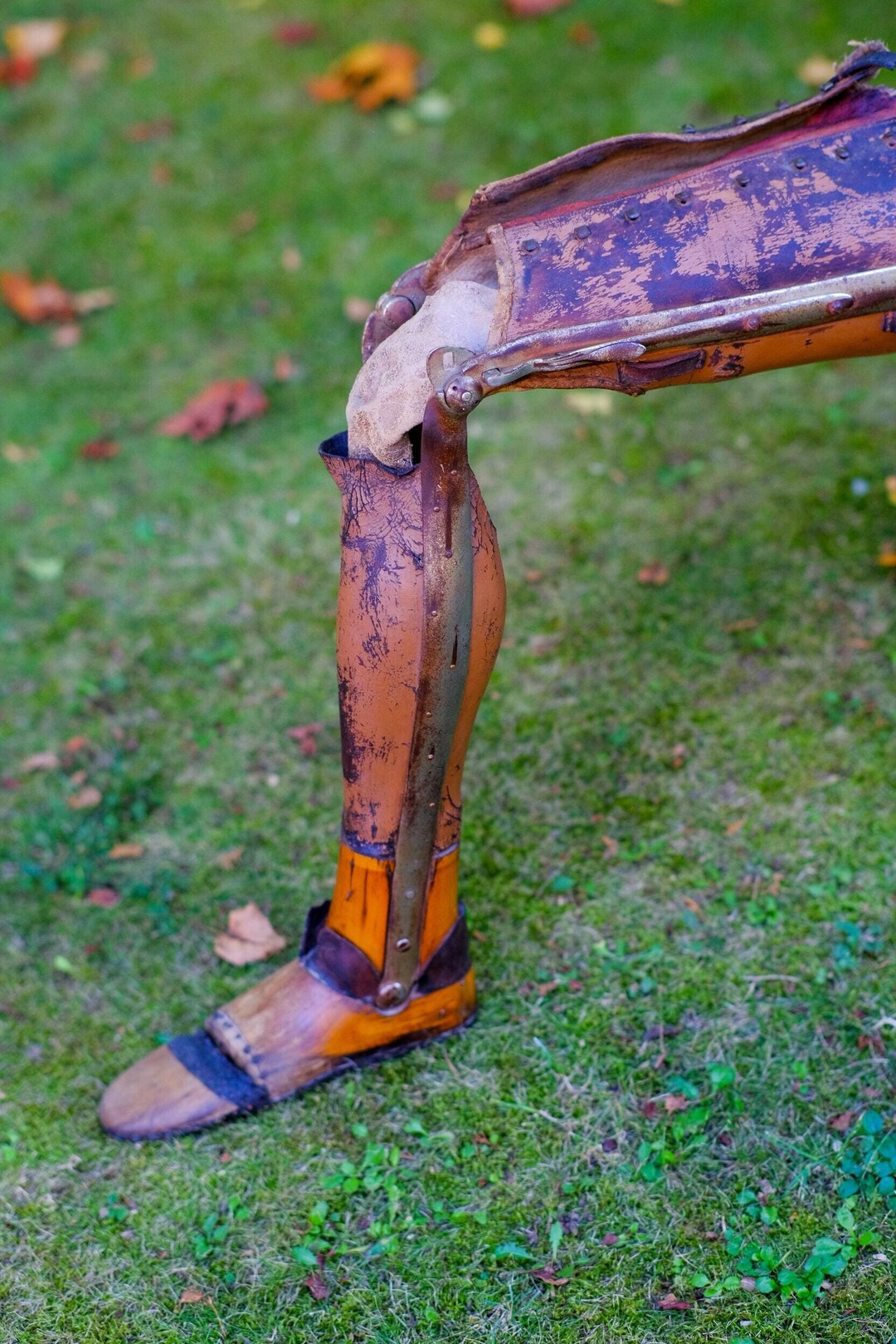 Antique Prosthetic Leg, Wooden Leg, Civil War Era Artificial Leg ...