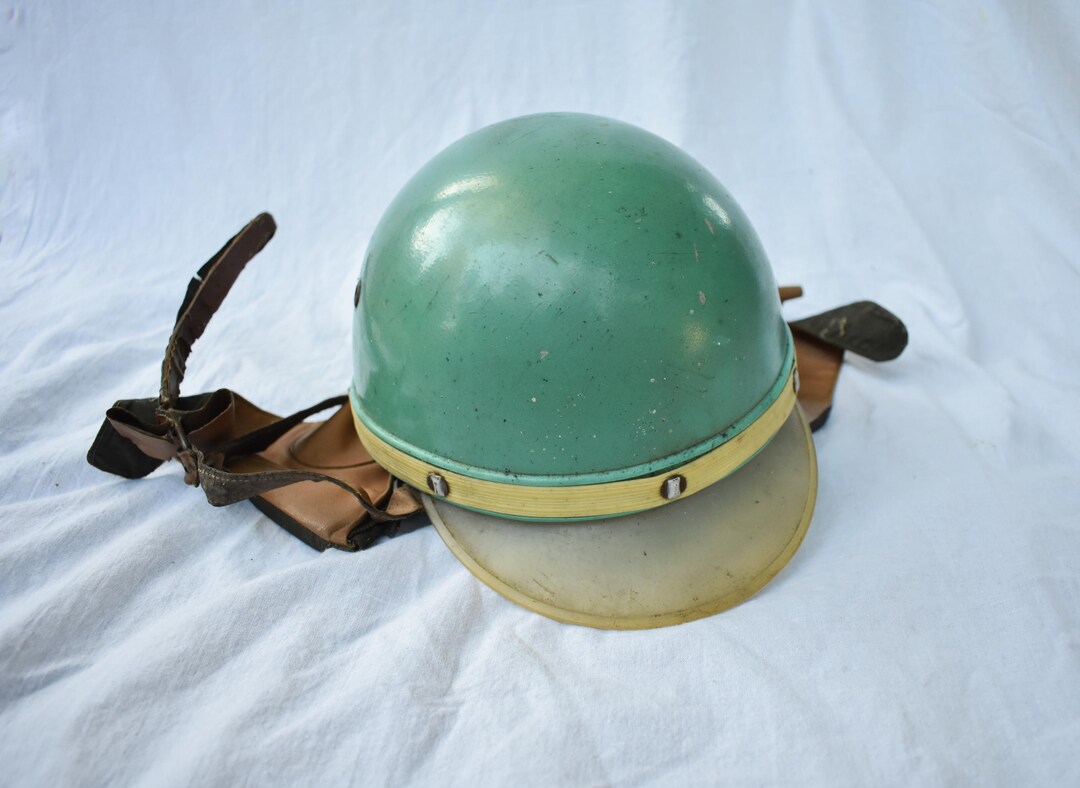 Vintage Motorcycle Helmet, Vespa Crash Helmet - Etsy