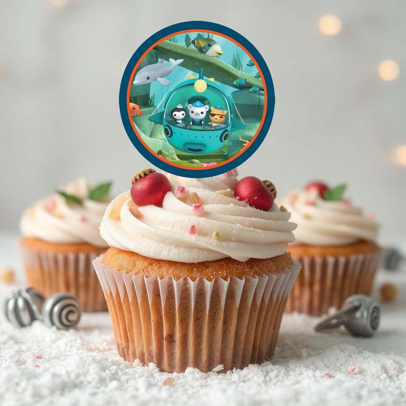 Octonauts Cupcake Toppers, Printable Octonauts Toppers, Digital Cupcake ...