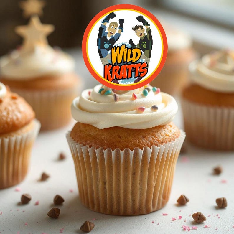 Wild Kratts Cupcake Toppers, Wild Kratts Toppers, Digital Cupcake ...