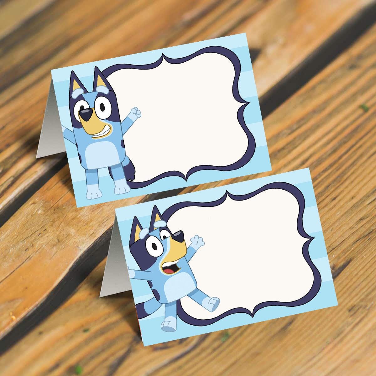 Bluey Food Labels, Printable Bluey Food Tent Cards, Bluey Party Food ...