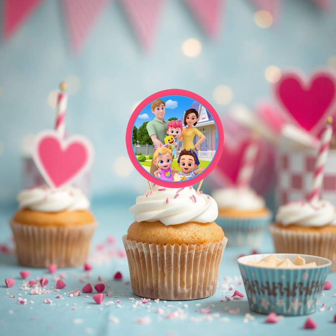 Bebefinn Cupcake Toppers, Bebefinn Toppers, Digital Cupcake Toppers, 12 ...