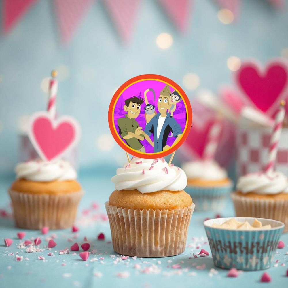 Wild Kratts Cupcake Toppers, Wild Kratts Toppers, Digital Cupcake ...