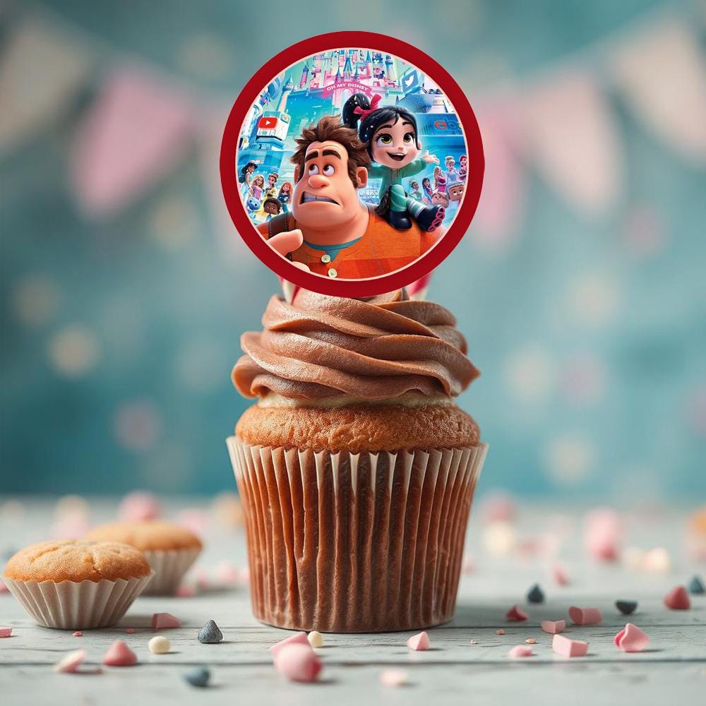 Wreck It Ralph Cupcake Toppers, Wreck It Ralph, Digital Cupcake Toppers ...
