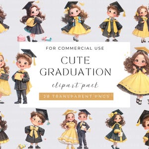 Graduation Boys and Girls Clipart, Little Graduation Download ...