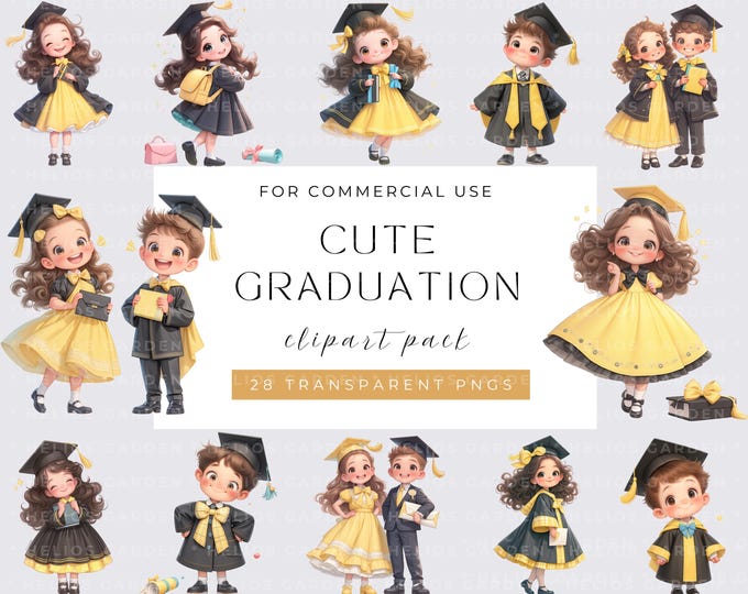 Graduation Clipart, Graduation Clip Art, Graduation Kids, Graduating ...