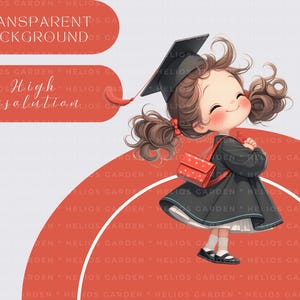 Graduation Boys and Girls Clipart, Little Graduation Digital Download ...