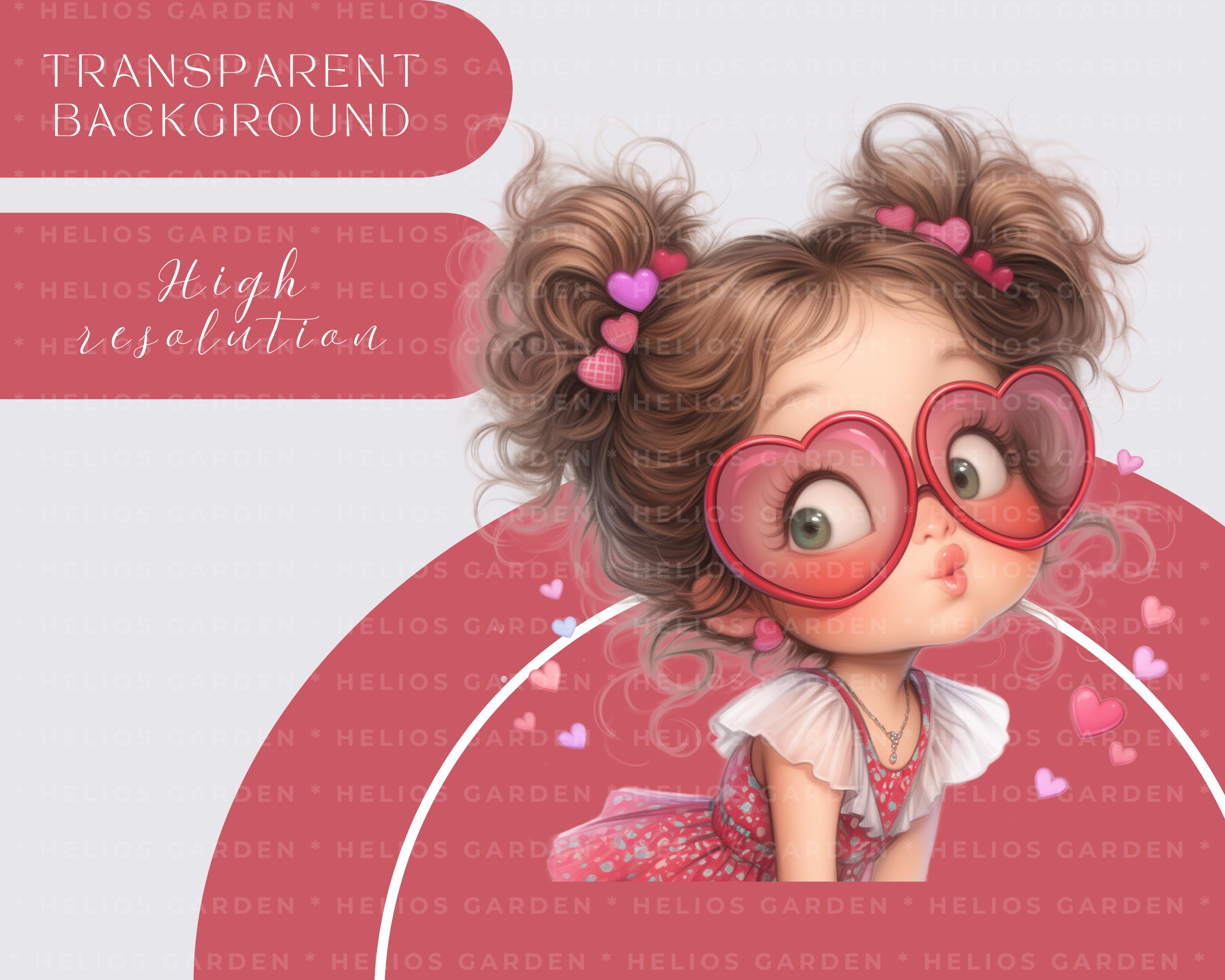 Watercolor Girl Clipart: Whimsical PNG Images for Junk Journals ...
