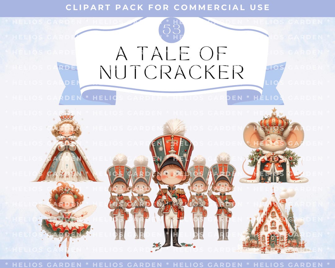 Christmas Nutcracker Clipart Digital Nutcracker Christmas Art ...