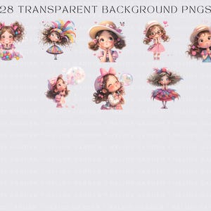 Girl Clipart, Watecolor Whimsical Girl, Funny Girl, Quirky Girl ...