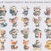 Cute Animals Mail Carrier Clipart Set With Adorable Woodland Creatures ...