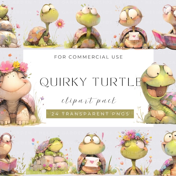 Whimsical Turtle - Etsy