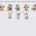 Cute Animals Mail Carrier Clipart Set With Adorable Woodland Creatures ...