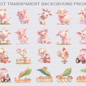 Watercolor Farm Clipart Happy Farm Clipart - Watercolor Farm Life ...