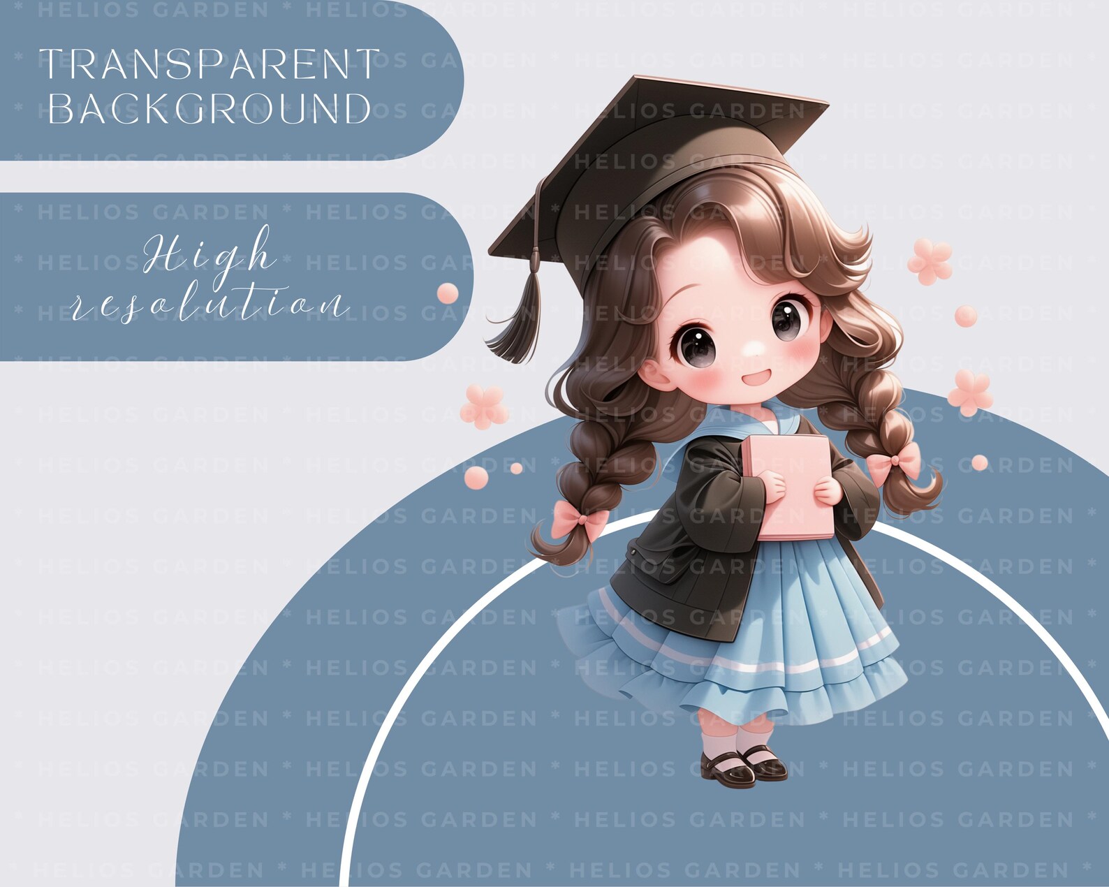 Graduation Boys and Girls Clipart, Chibi Graduation Download ...