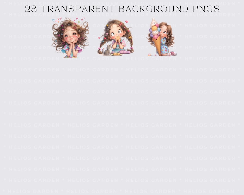 Watercolor Girl Clipart: Whimsical PNG Images for Junk Journals ...
