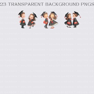Graduation Boys and Girls Clipart, Little Graduation Digital Download ...