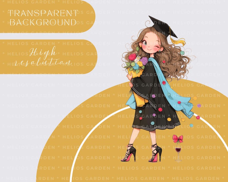 Watercolor Graduation Girl 2025 PNG, Graduation Cap, Graduation 2025 ...