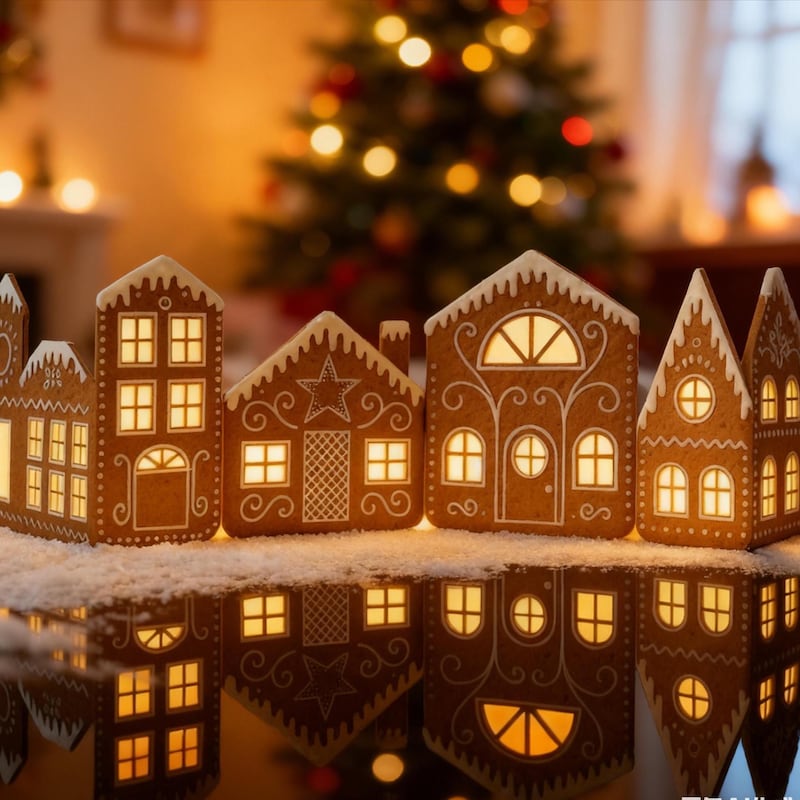 Cardboard Lighted Houses - Etsy UK