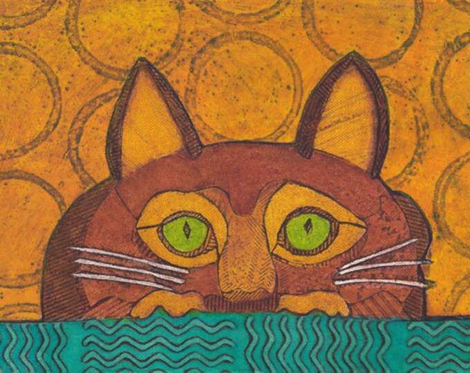 Painted Bunting Art Original Bird Art Collagraph Bird Print - Etsy