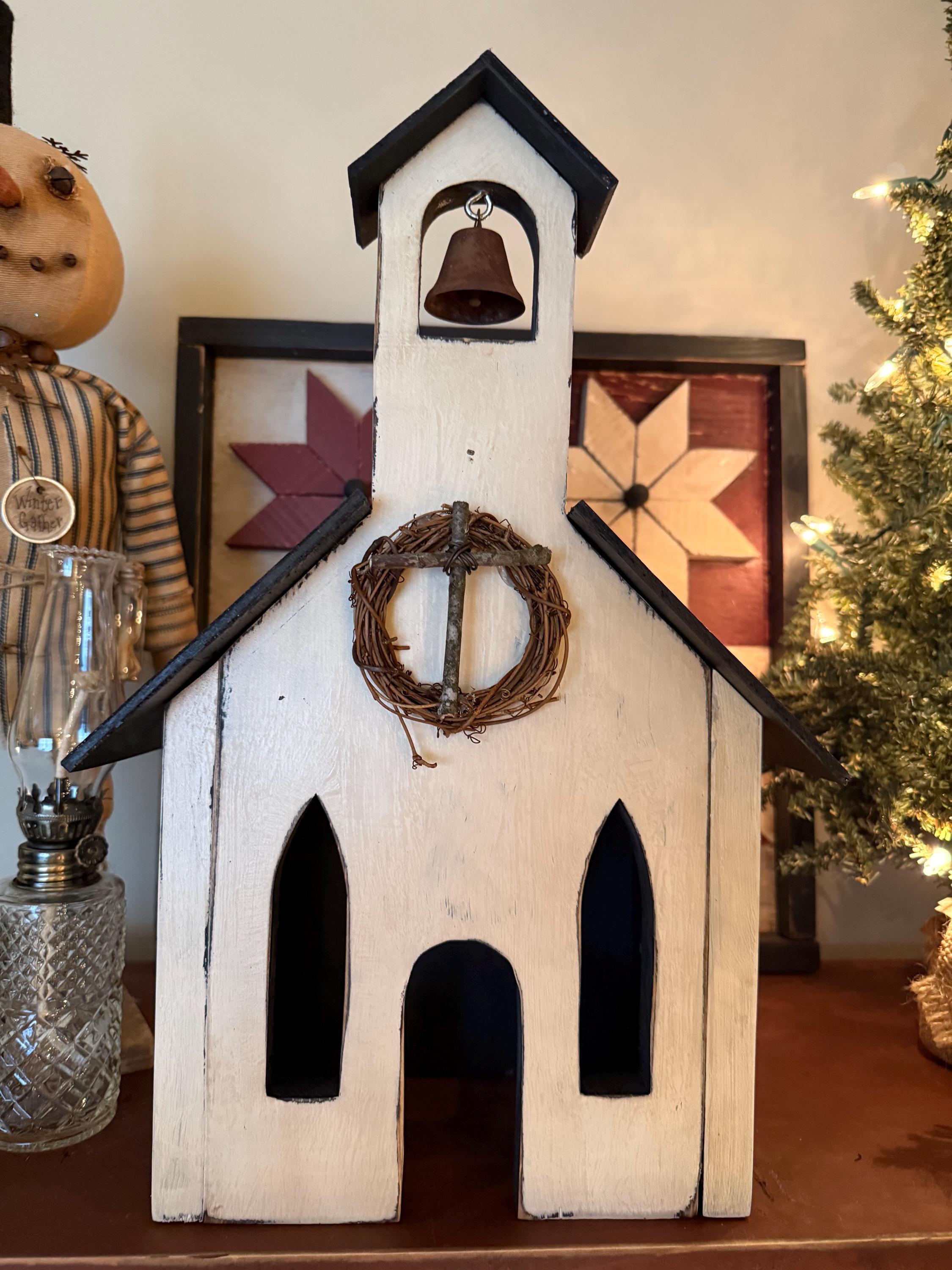 Primitive Chapel With Light - Etsy