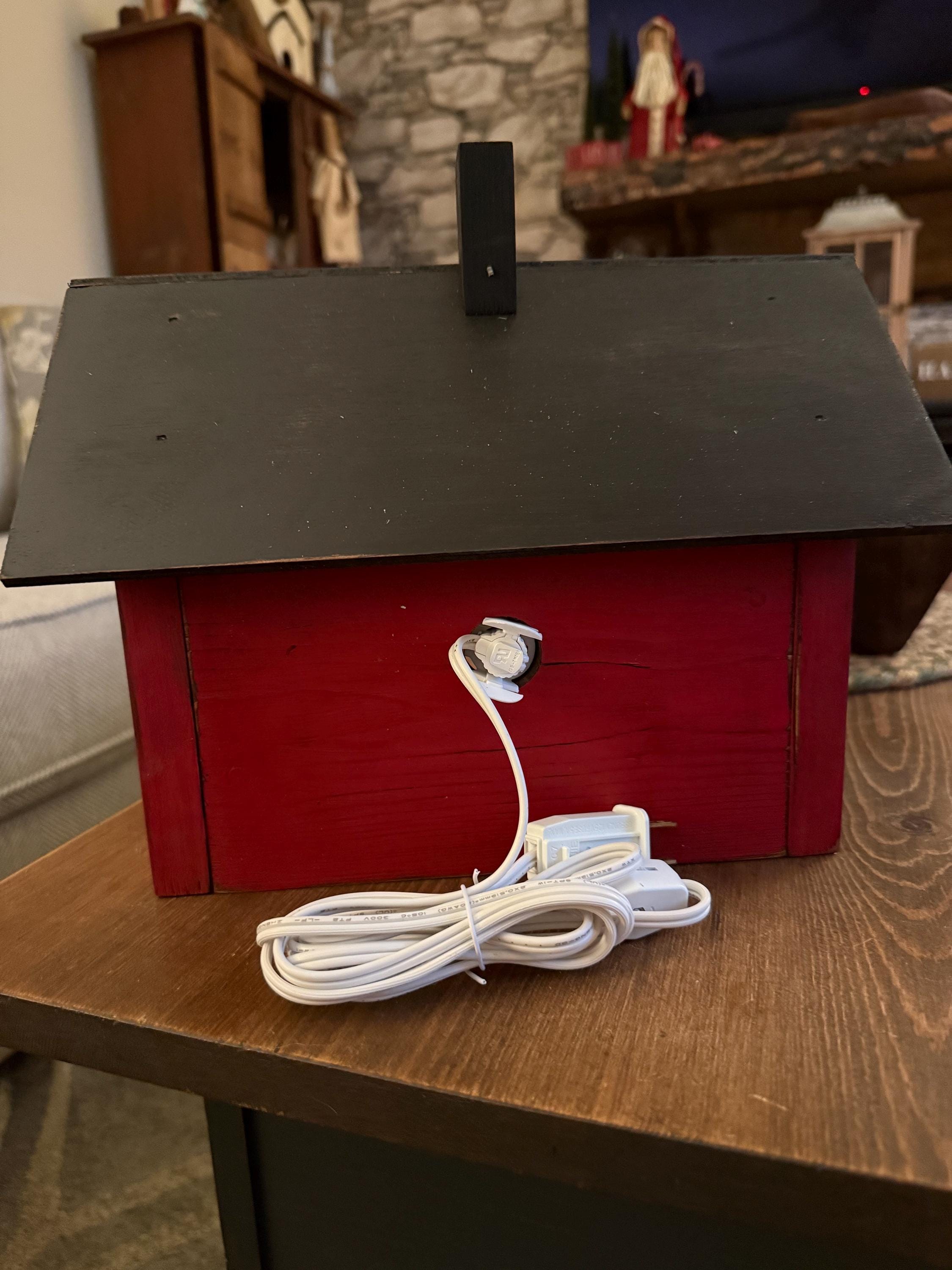 Small Red Saltbox House - Etsy