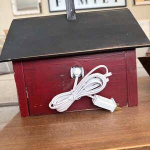 Small Red Saltbox House - Etsy