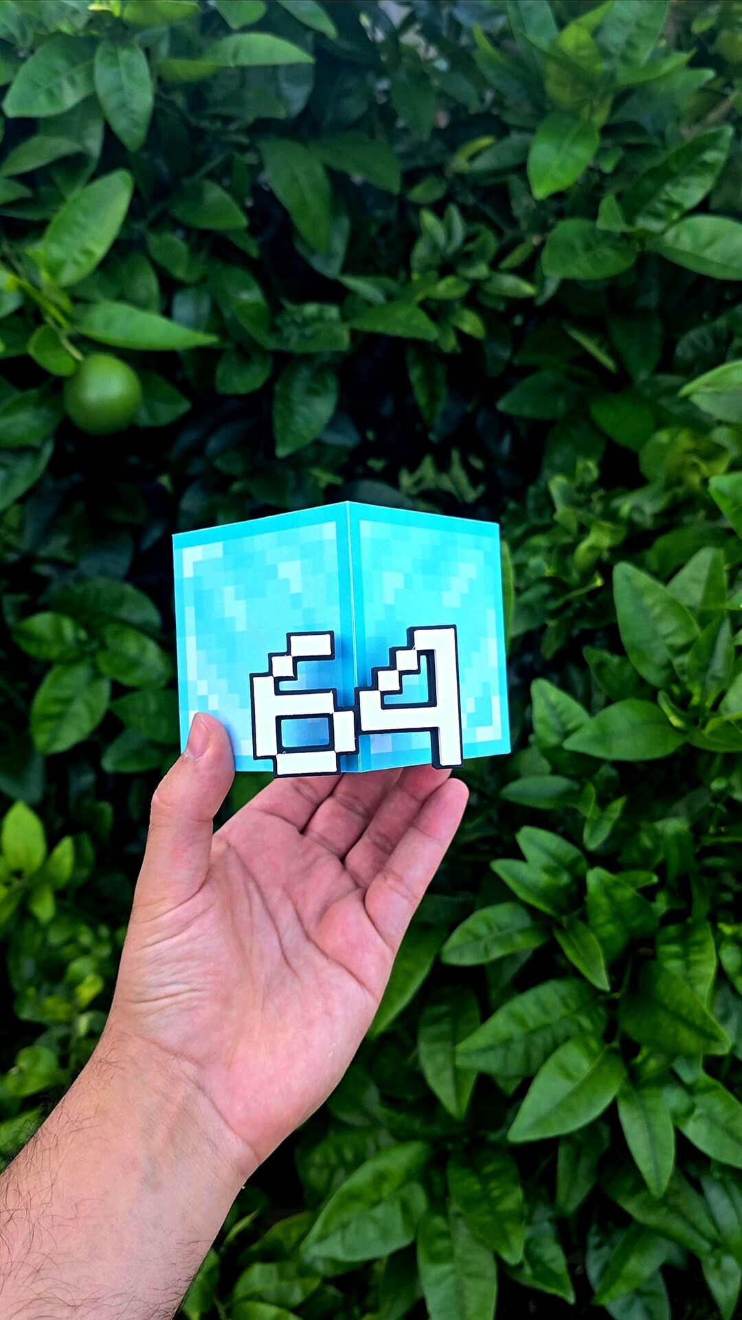 Minecraft Diamond Block Stack Figurine 64 Block Stack - Etsy