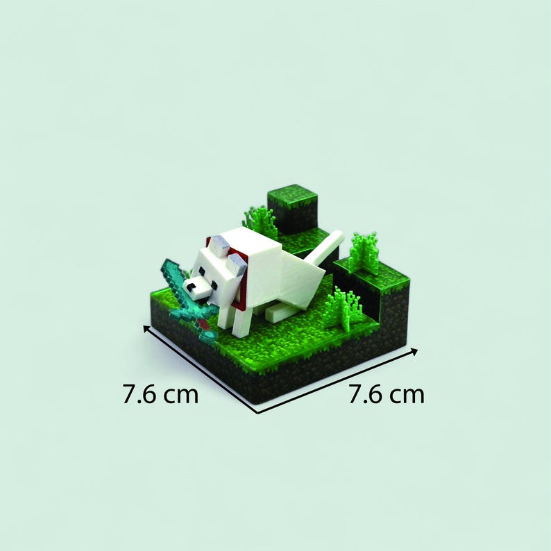 Personalised Minecraft Dog Desk Figurine | Immortalise Your Pet ...
