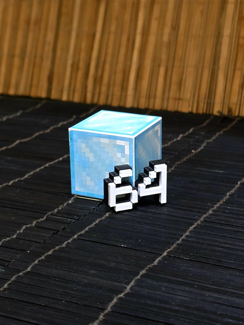 Minecraft Diamond Block Stack Figurine 64 Block Stack - Etsy